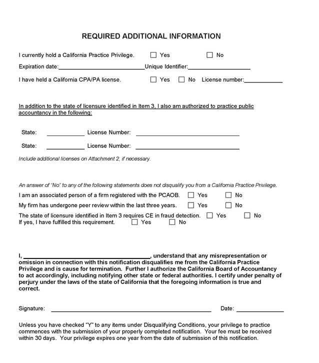 CBA - Images of the Notification Form